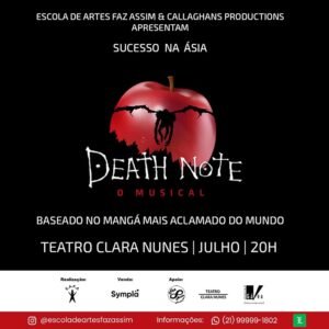 Death Note: O Musical estreará em julho no Rio de Janeiro
