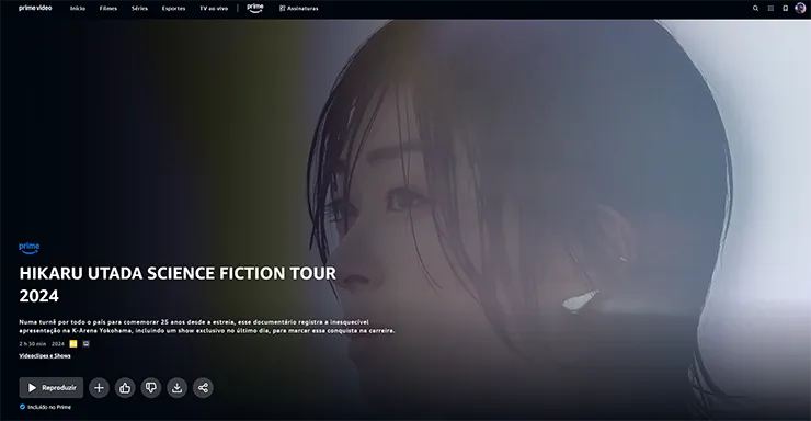 Hikaru Utada: Turnê "Science Fiction" chega ao Amazon Prime
