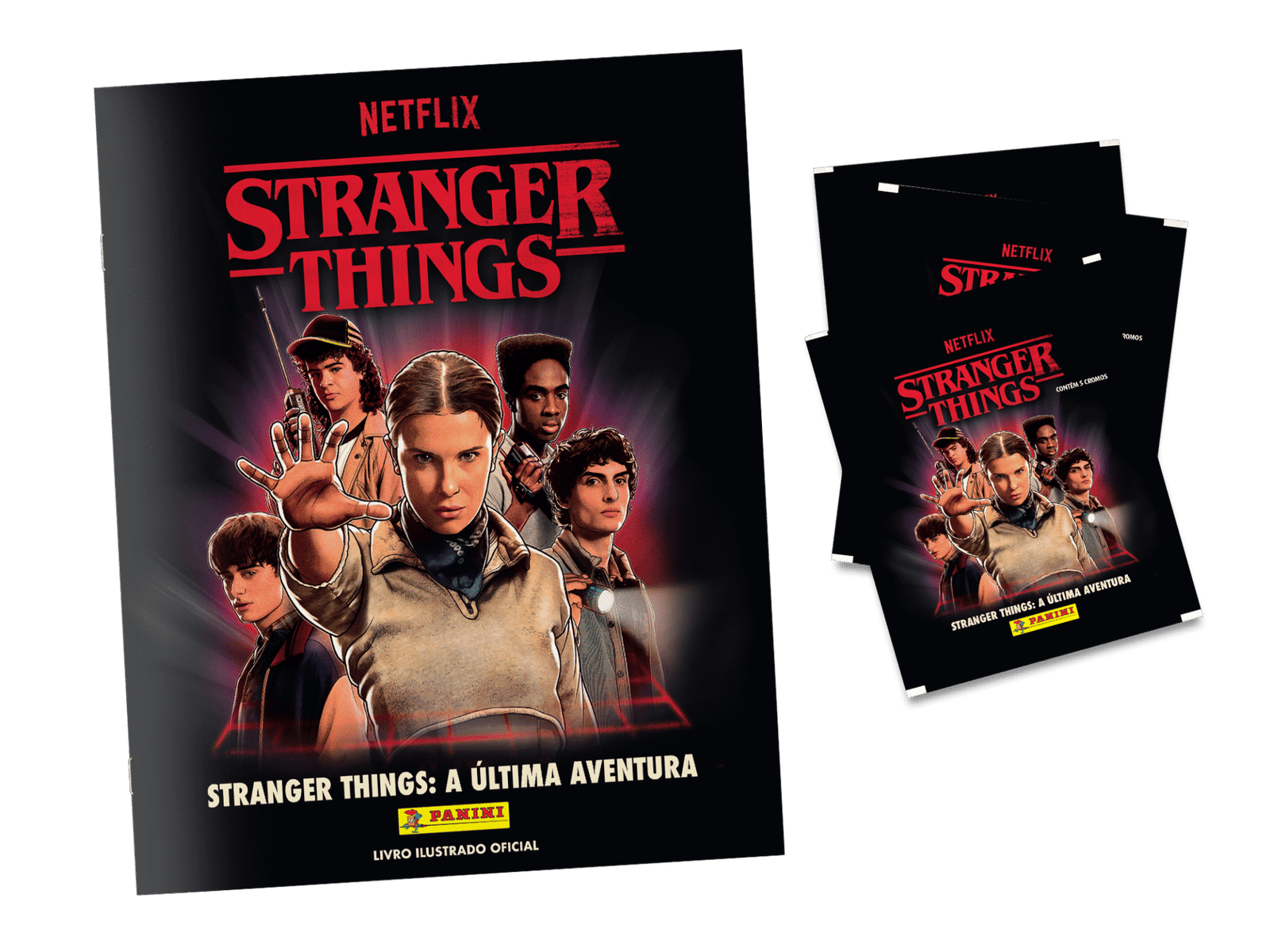 Álbum de figurinhas de Stranger Things tem cenas da temporada 5