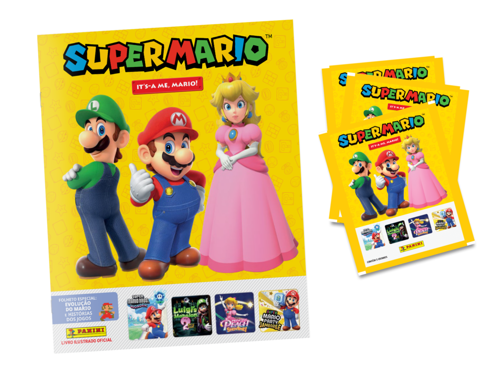 Álbum oficial do Super Mario chega na Panini